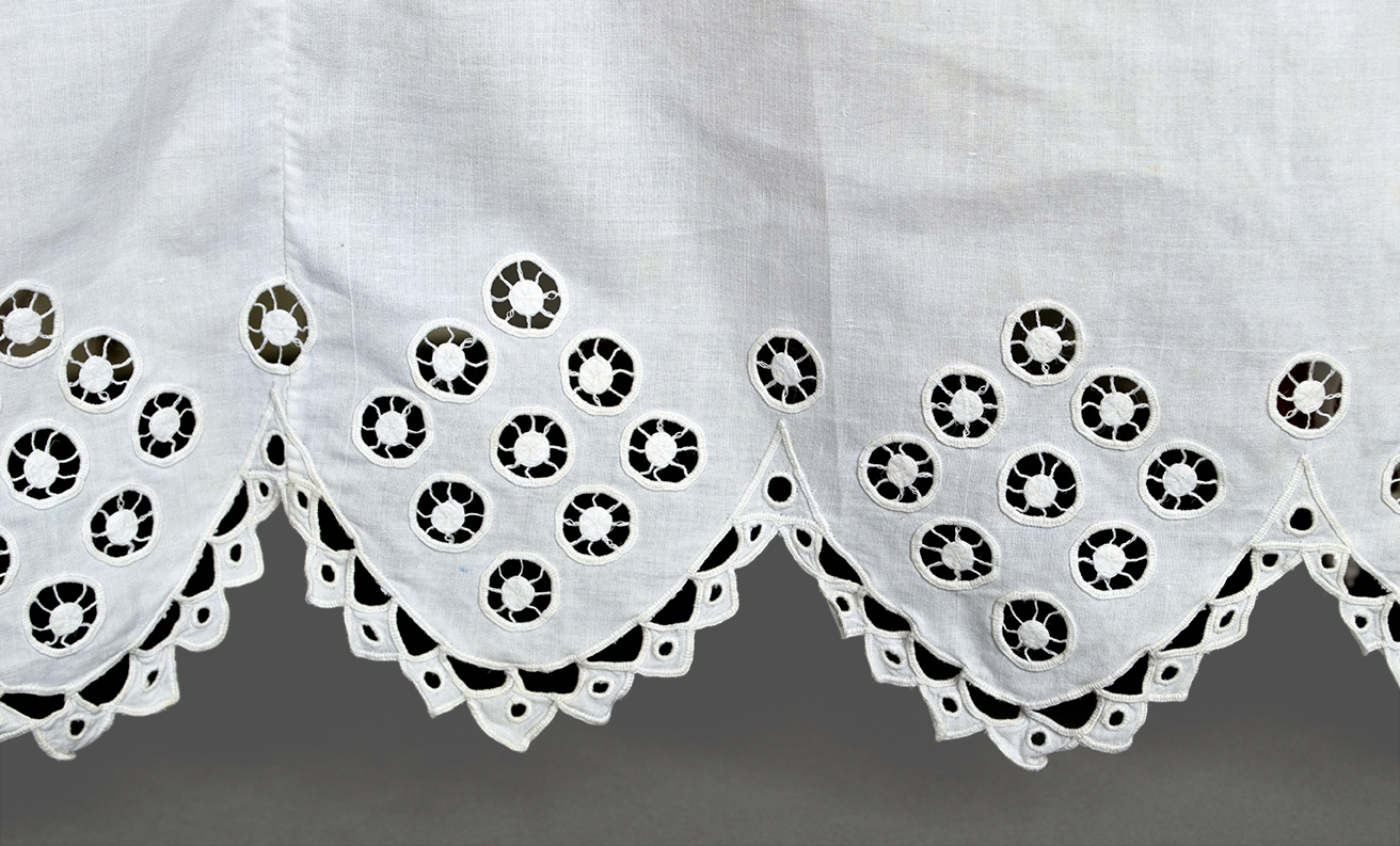 File:1820 Cotton petticoat hem.jpg - Hopkins Costume Trust